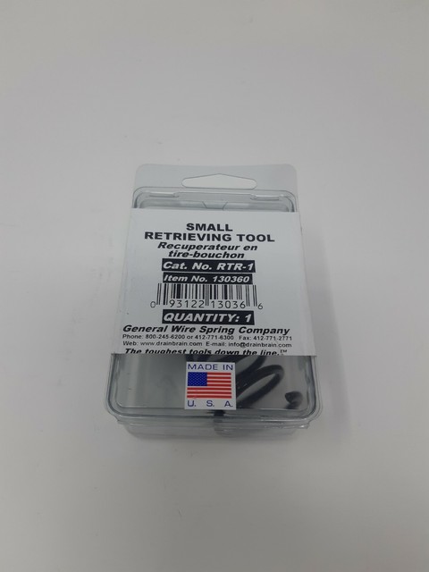 General Wire Spring Rtr-1 Drain Cleaner Retrieving Tool - Funnel Augers ...