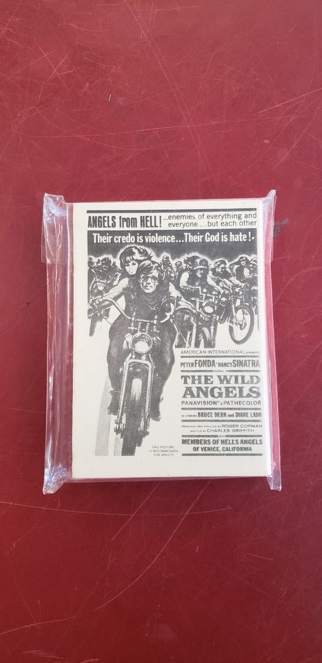 HOT SCHLOCK BIKERS movie poster ad COMPLETE 40 CARD SET LIMITED ED 705/ ...