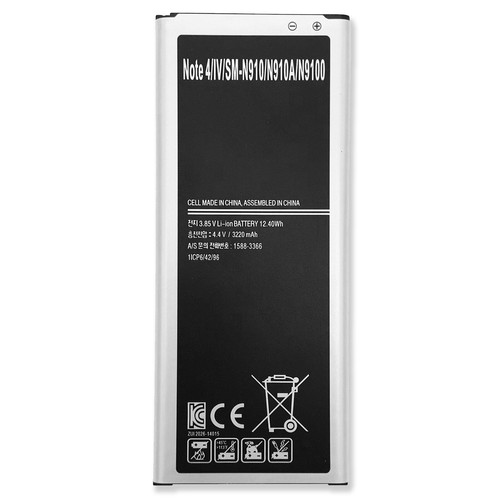 New For Samsung Galaxy Note 4 Li-ion 3.85V Battery EB-BN910BBU 3220mAh ...