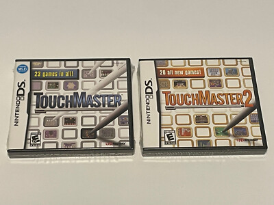 TouchMaster 1 & 2 Lot [Nintendo DS DSi 2DS 3DS Lite XL] NEW FACTORY ...
