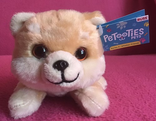 Russ Petooties Pets Pomeranian Dog Brown Cream Soft Plush Toy Small 5 ...
