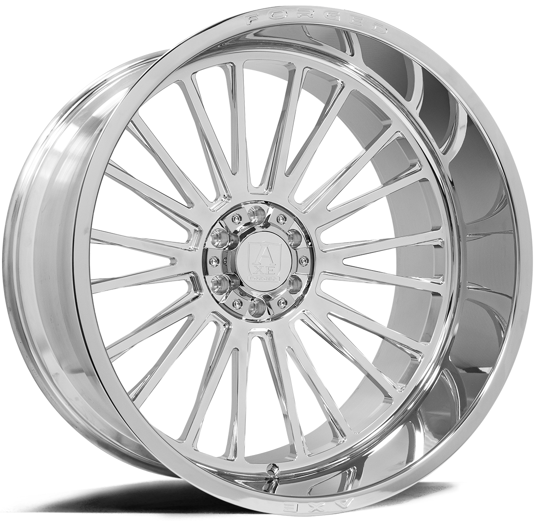 24 inch 24x12 Axe AF7 Forged FULLY POLISHED wheels rims 5x5 5x127 -44 ...
