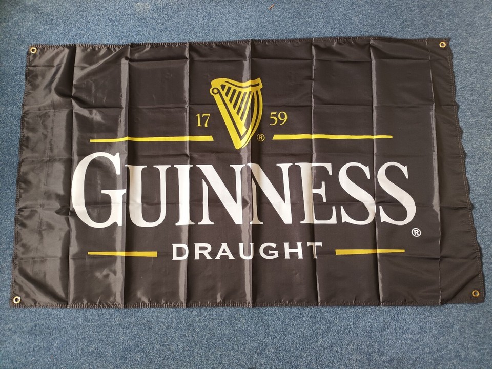 Guinness Draught Beer Flag 180x120cm Banner Pub Bar & Fyre Festival ...