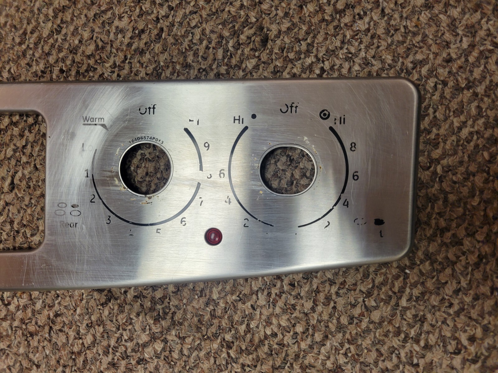 GE Stove/Range/Oven User/Switch Control Panel Overlay/Insert WB27T11079 ...
