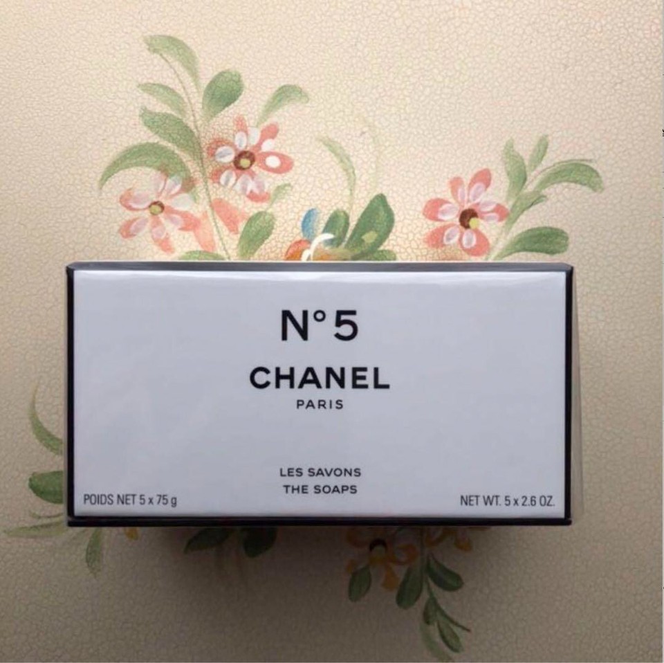 NEW Sealed CHANEL No 5 Perfumed Soaps 75 g x 5 Five Pieces N°5 No.5 LES ...