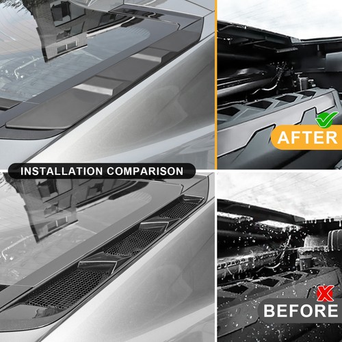 Rear Engine Bay Vent Covers for Corvette C8 Stingray Z51 Z06 E-Ray ...