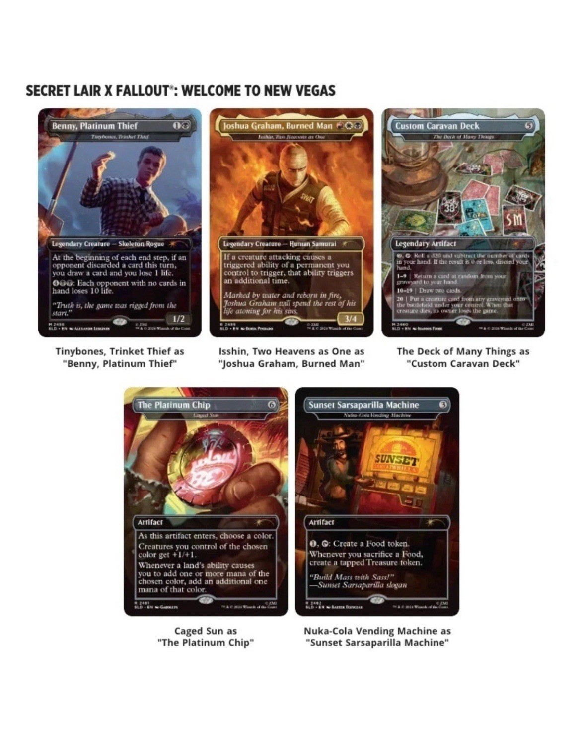 Secret Lair Welcome To New Vegas Non Foil Fallout Pre Order Mtg | eBay