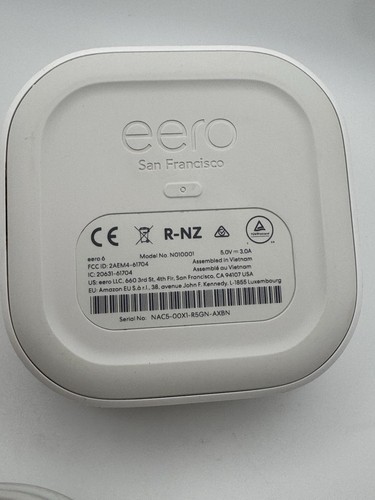 Eero 6 Dual Band Mesh Router Model Number N010001 White | eBay