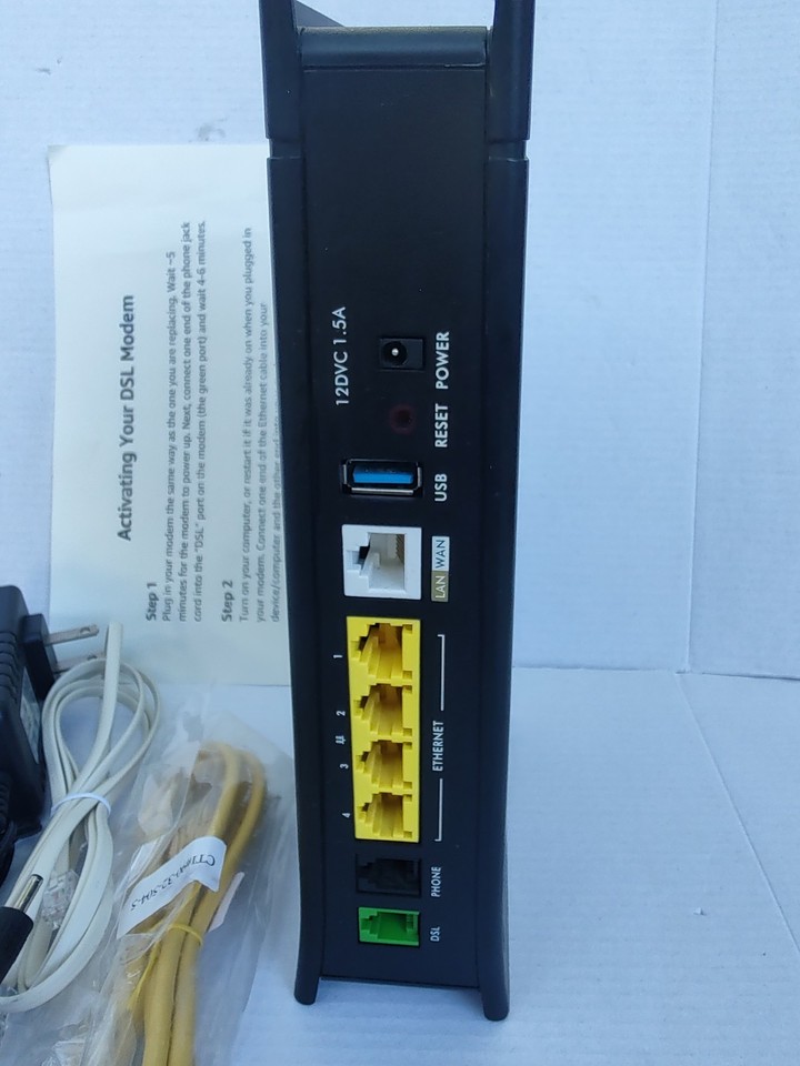 CenturyLink ZyXEL C1100Z 802.11n Wireless Modem Router ADSL2+ VDSL ...