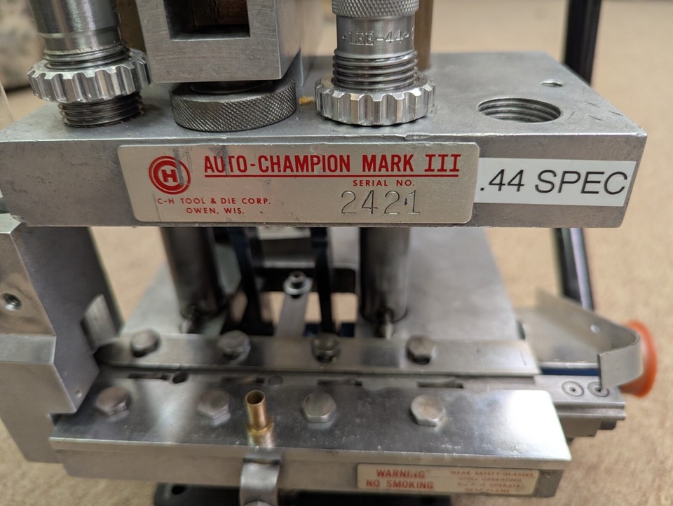 CH Auto-Champion Mark III Reloading Press set up for .44 Special | eBay