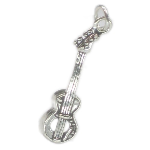 Bass Guitar sterling silver charm Music .925 x 1 Guitars charms- | eBay ...