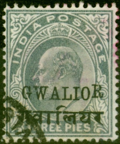Gwalior 1903 3p Blass Grau SG46Ae Hoch R Fein Gebraucht | eBay.de