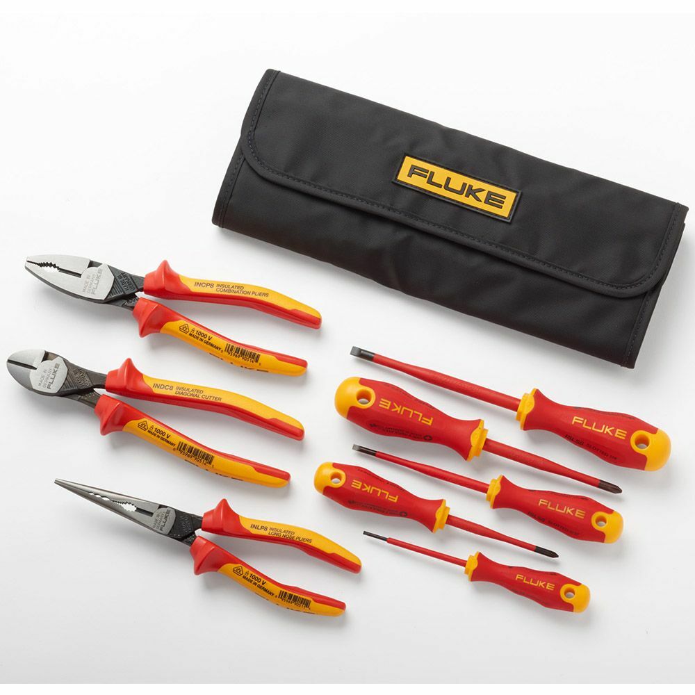 Fluke INSULATED HAND TOOLS STARTER KIT FLUIKST7 8-Pieces Hardened *USA ...