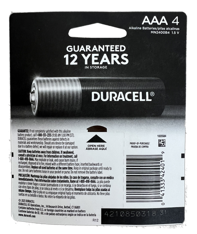 Duracell Coppertop Batteries AAA Power Boost Alkaline Battery On Sale ...