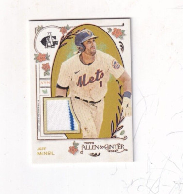 2024 JEFF MCNEIL TOPPS ALLEN & GINTER GU JERSEY RELIC NEW YORK METS | eBay