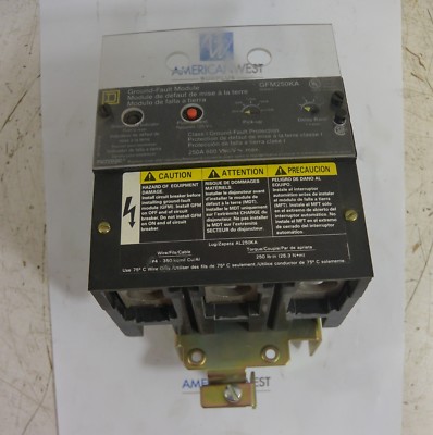 GFM250KA GFM250 SQUARE D Ground Fault Module for KA I line Breaker NEW ...