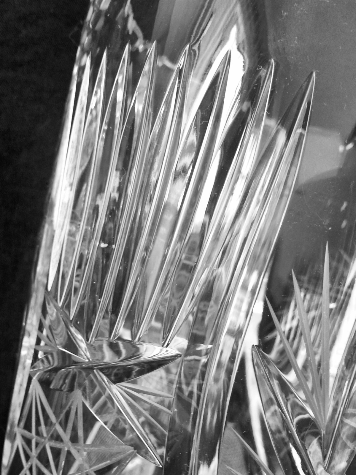 Vintage heavy full lead cut crystal vase 10 inches | eBay