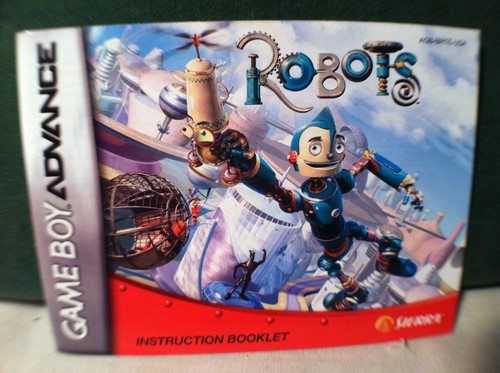 Gameboy Advance Game Manual "Robots" | eBay
