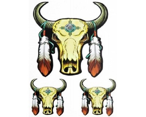 BUFFALO FEATHERS Native American Helmet / Tank 3 decal pack (1011) #80 ...