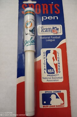 Vintage National Design Miami Dolphins NFL Football Sports Pen | eBay