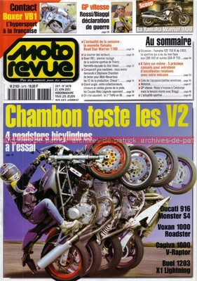 MOTO REVUE 3478 VOXAN Roadster BOXER VB1 DUCATI 916 YAMAHA YZF 750 ...