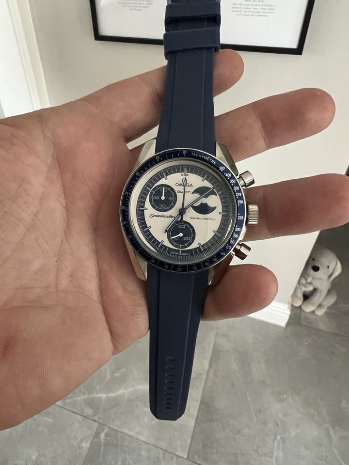 MoonSwatch MOD MISSION TO THE SUPER BLUE MOONPHASE MoonSwitch | eBay UK