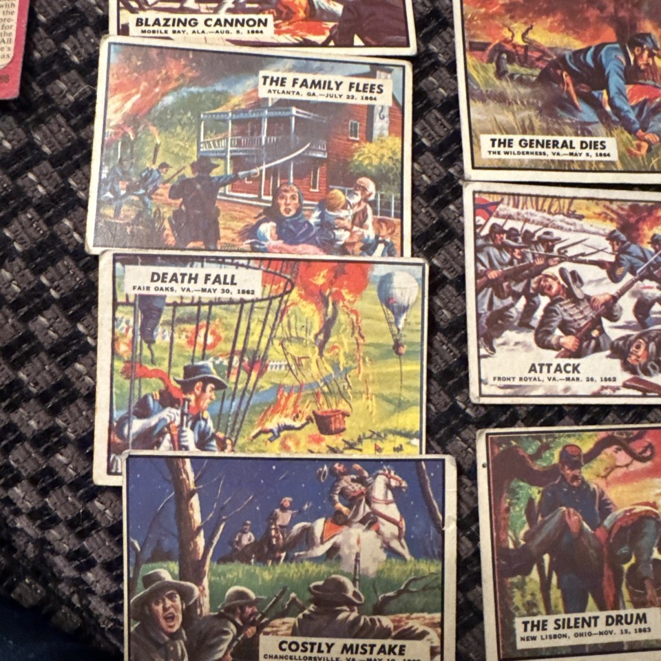 Vintage Civil War News (UK Issue – A&BC Gum, 1962) Collector Trading ...