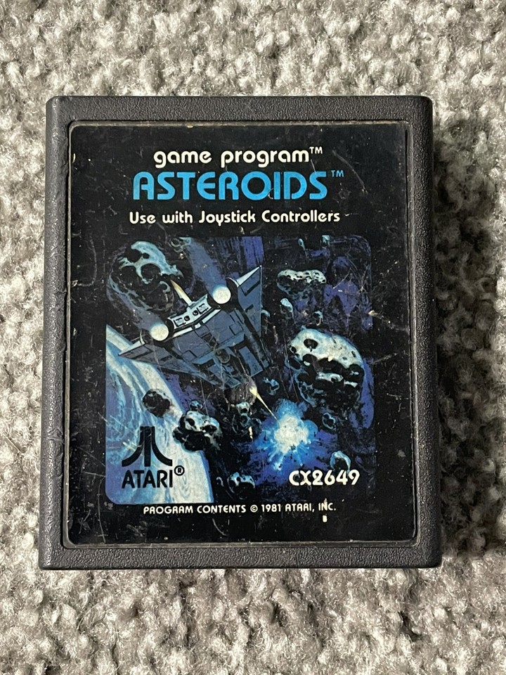 Asteroids (Atari 2600) Game Cartridge, Original Label | eBay