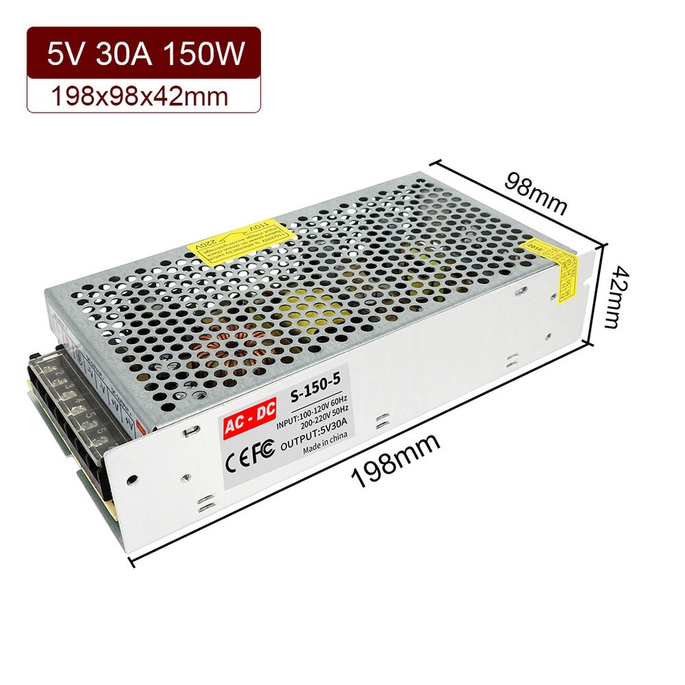 3/5/9/12/15/18/24/32/36/48/50V Regulated Switching Power Supply ...