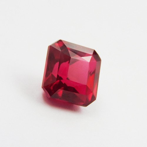Square Cut Red Ruby 8.05 Ct Natural Loose Gemstone CERTIFIED Ring Size ...