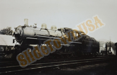 Vtg Train Photo 367 Steam Engine Maine Central RR 4-6-0 P00100 | eBay