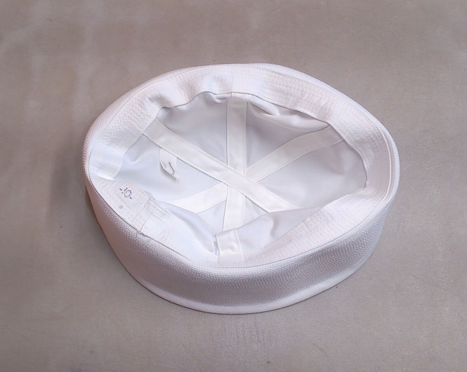 Vintage 80's Era US Navy Enlisted White Dixie Cup Cap Hat USN Sailor ...