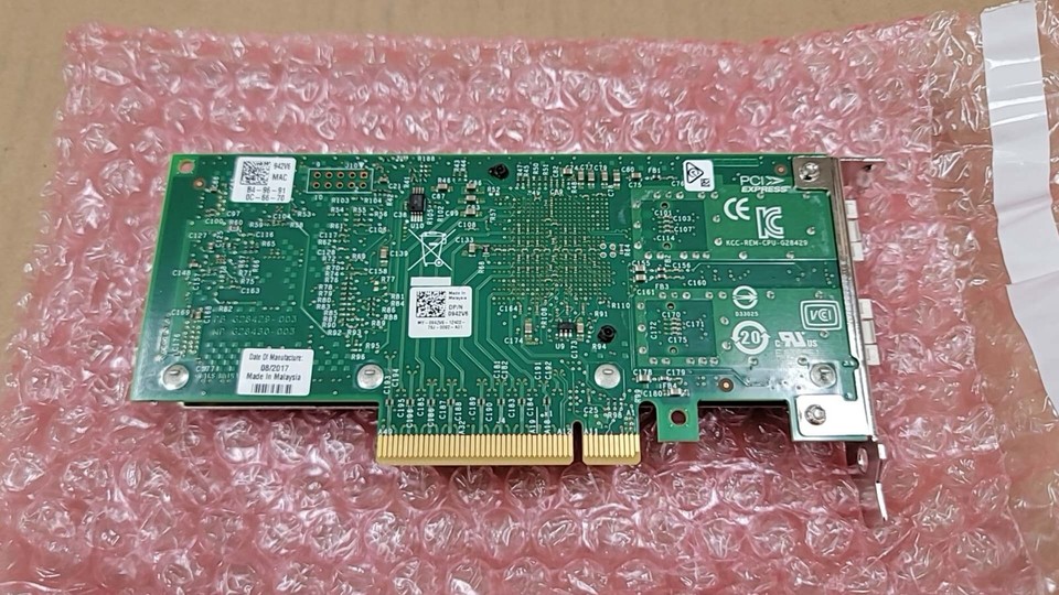 Dell 0XYT17 0942V6 Intel X520-DA2 Dual Port 10G SFP+ PCIe with low ...