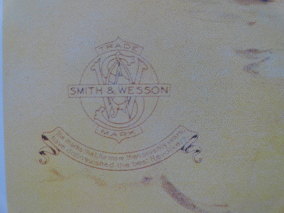 Smith & Wesson Revolvers Advertising Poster, Dan Smith Artist. | eBay