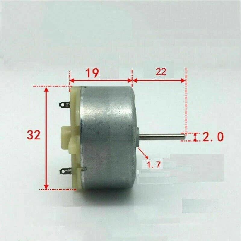 Mabuchi RF-500TB-12560 Electric Motor DC 6V-12V 9V 5500RPM, 40% OFF