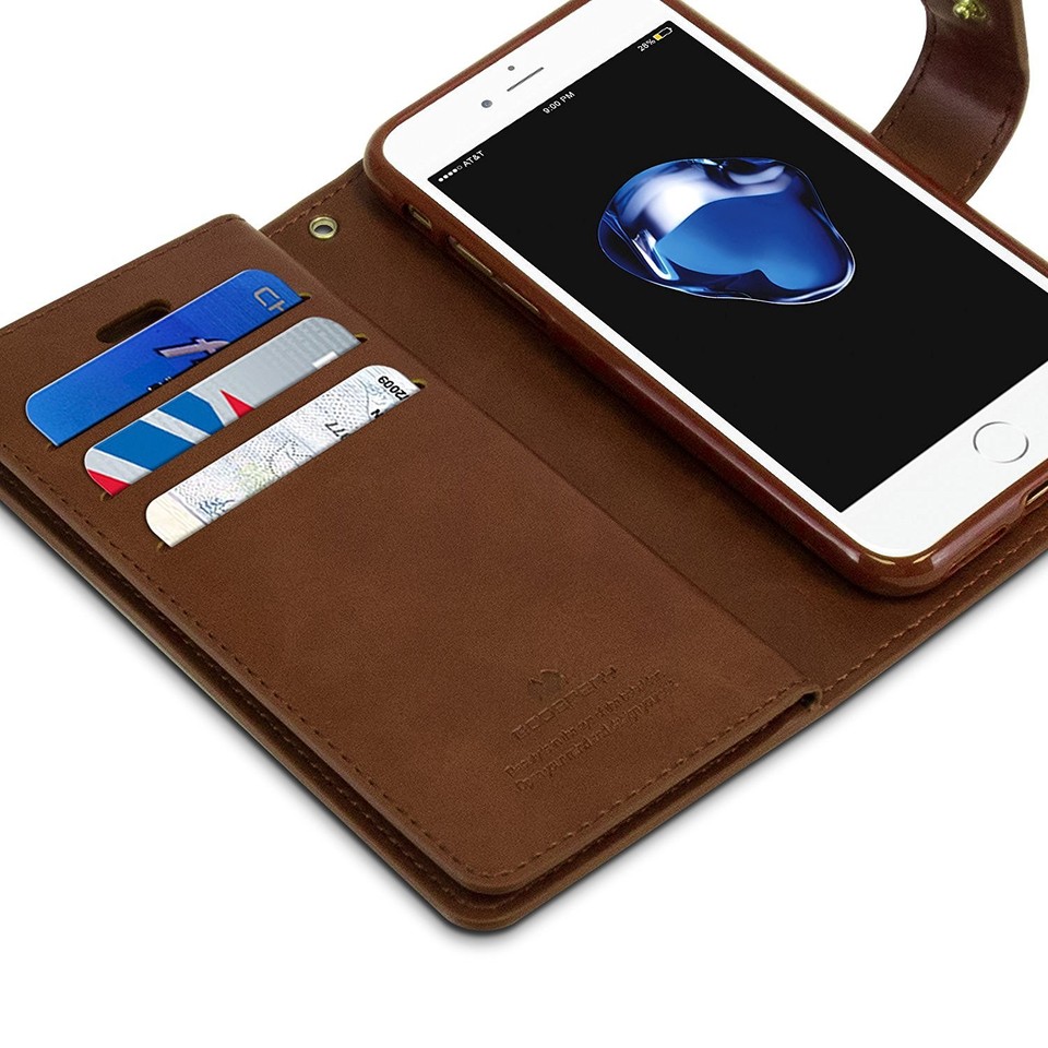 GOOSPERY Mansoor Diary Flip Cover for iPhone 13 12 11 Pro Max XS XR SE ...