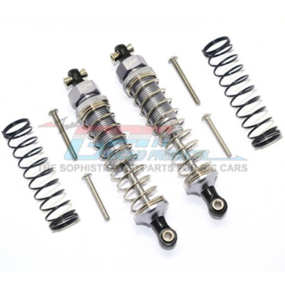 GPM Alum Front/Rear Adjustable Spring Dampers (8Pcs) Set Grey : TRX-4 ...