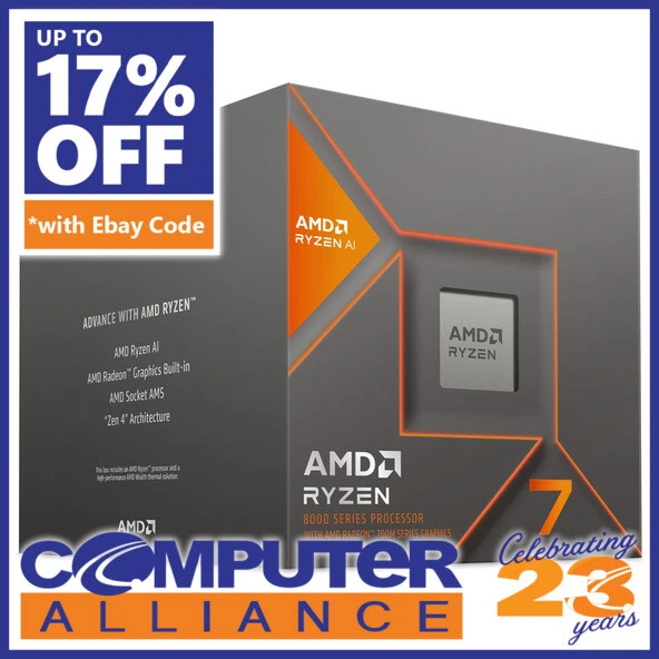 AMD CPU Ryzen 7 8700G BOX With Wraith Spire Cooler (8C16T4.2GHz65W) 100 ...