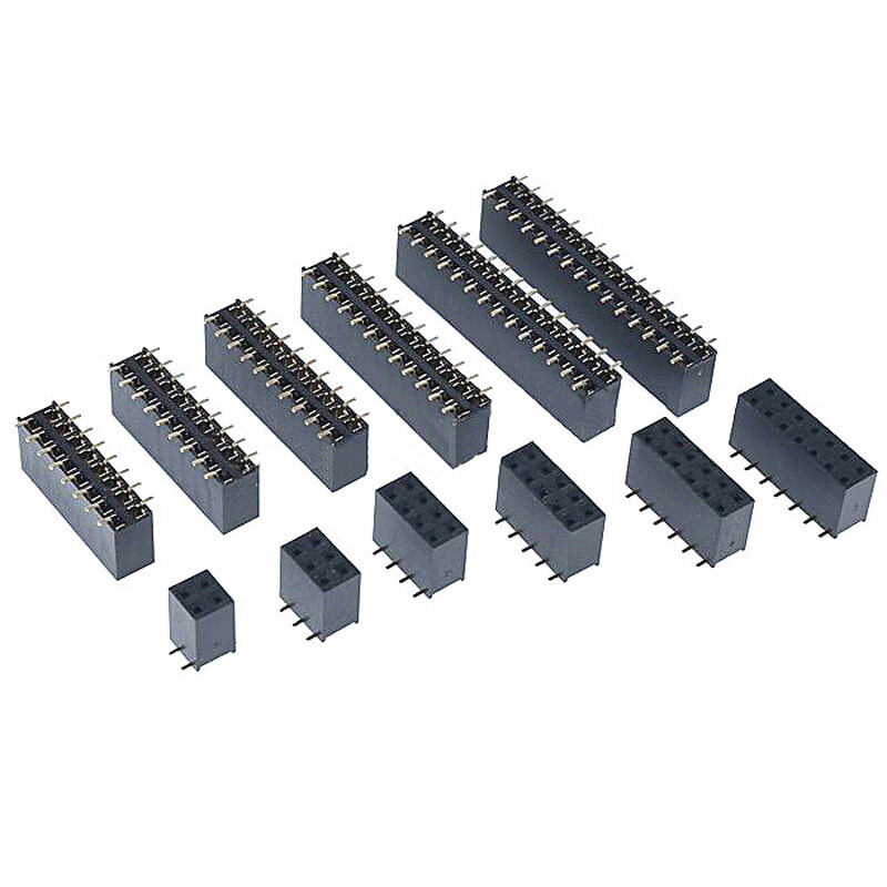 SMT Double Row SMT Female Socket PCB Header Strip Connector 2.54mm 2x2 ...