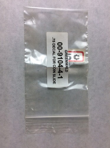 24PK - GREENWALD COIN SLIDE DECAL - 00-9104-4 for sale online | eBay