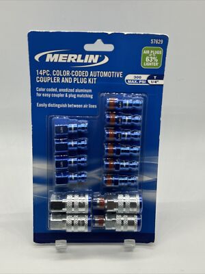 Merlin 14Pc. Color-Coded Automotive Coupler & Plug Kit 57629 | eBay