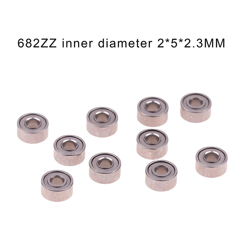 10pcs 682ZZ 2*5*2.3mm Bearing shielded deep groove ball bearings ...