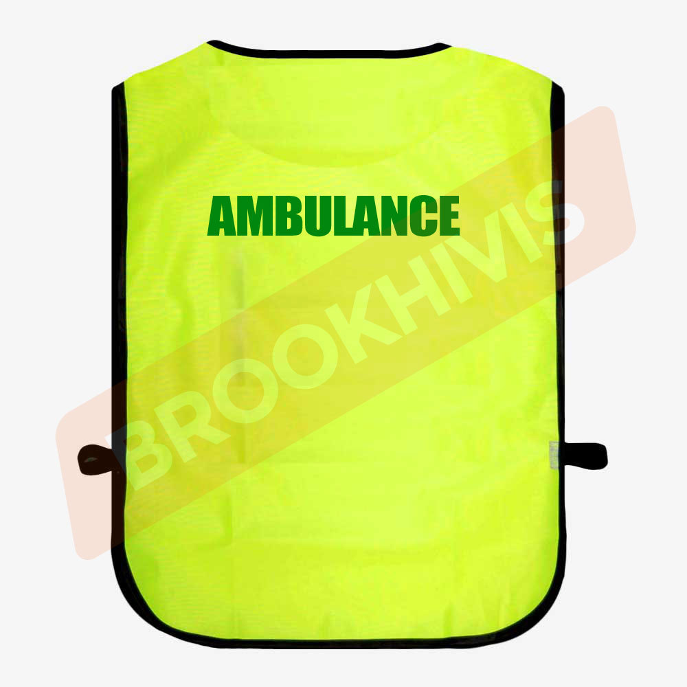 FIRST AID HI VIZ VIS WAISTCOAT VEST TABARD JACKET MEDICAL AMBULANCE ...