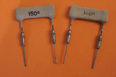 Fused Sand Resistor 150 Ohms (2-pack) 7 Watts, Vintage Parts New,Old ...