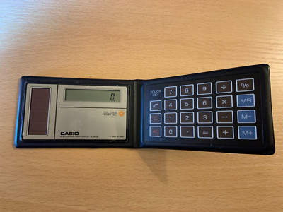 Vintage Casio SL-80A Wallet Calculator Solar Powered Made in Japan '83 ...