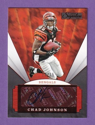 2020 Panini Chronicles CHAD JOHNSON Signature Autograph /75 SS-CJ ...