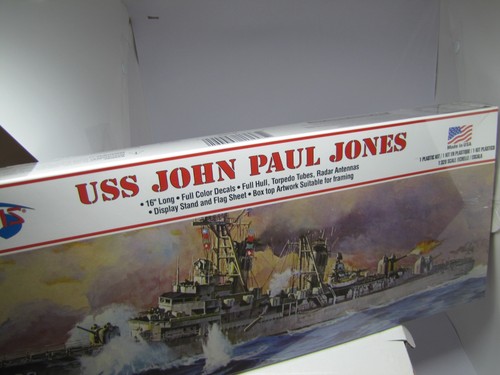 USS JOHN PAUL JONES DESTROYER 1/320 SCALE ATLANTIS MODEL KIT SHIP BOAT ...