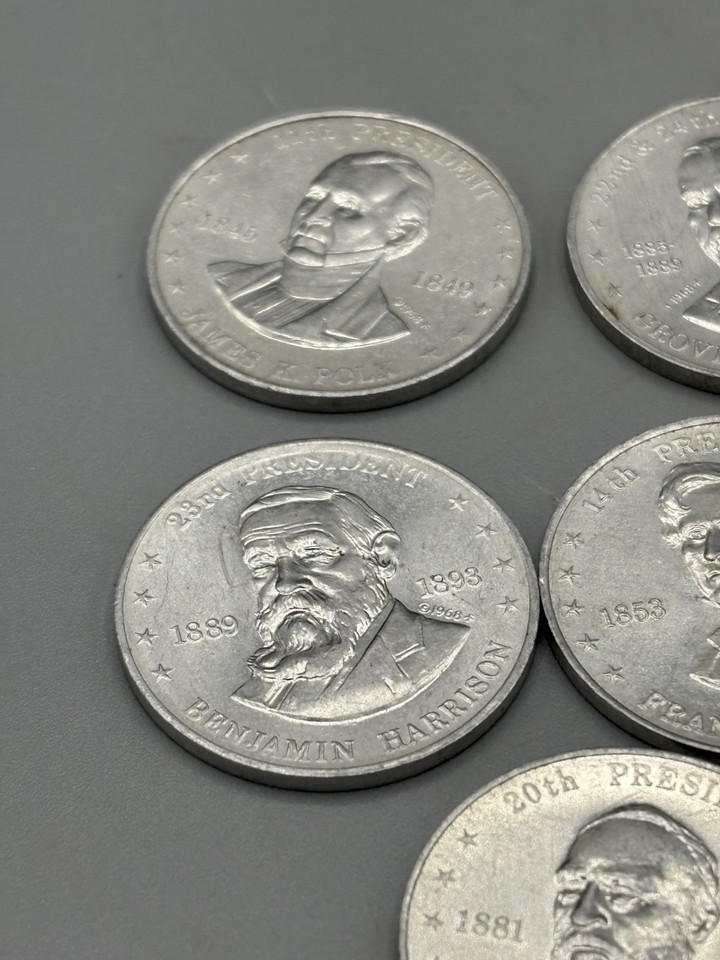 Lot 7 - Shell's Mr President Coin Game Collectible Coins No Duplicates ...
