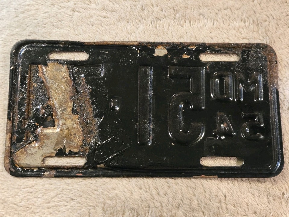 1954 MARYLAND MOTORCYCLE LICENSE PLATE ORIGINAL | eBay