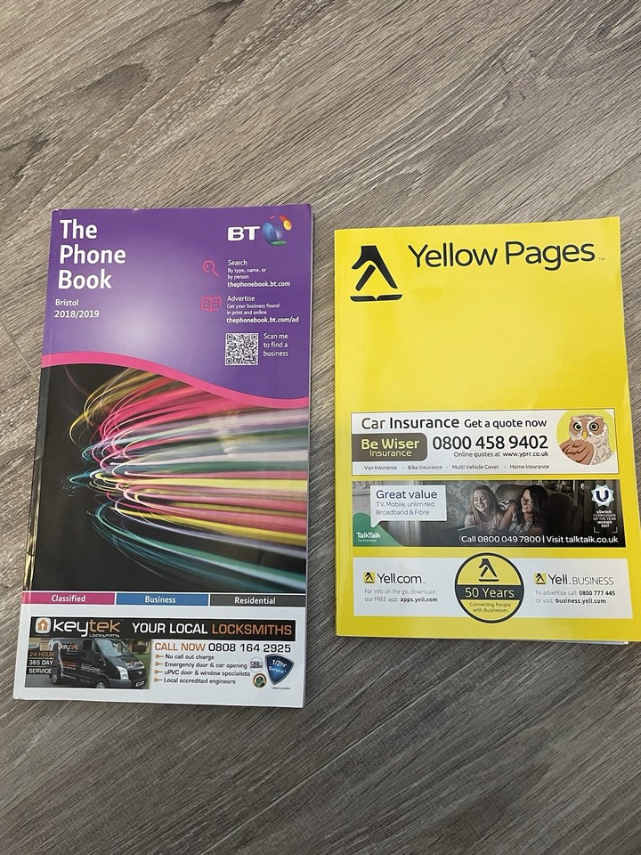 Bristol BT Phone Book 2018/2019 & Yellow pages (Bristol 2017/2018 | eBay UK